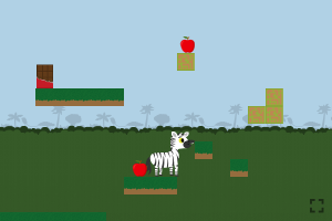 Zebra, Chocolate, apple