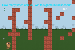 playing a game