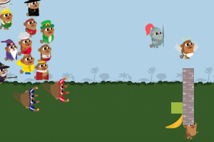 All monkeys push the monkey!!!!!
